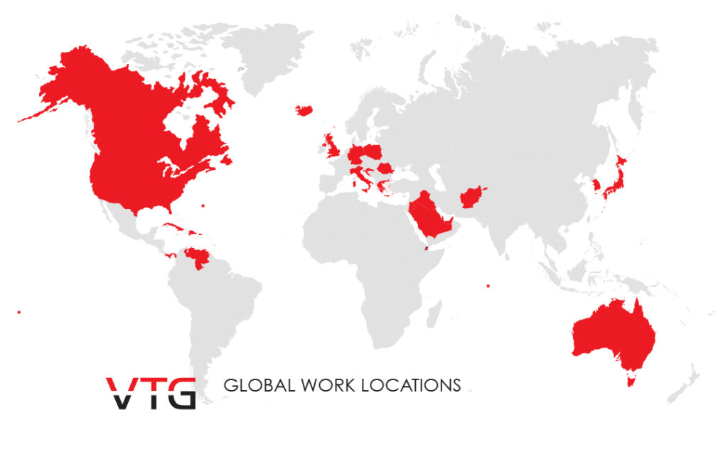 Global locations map VTG